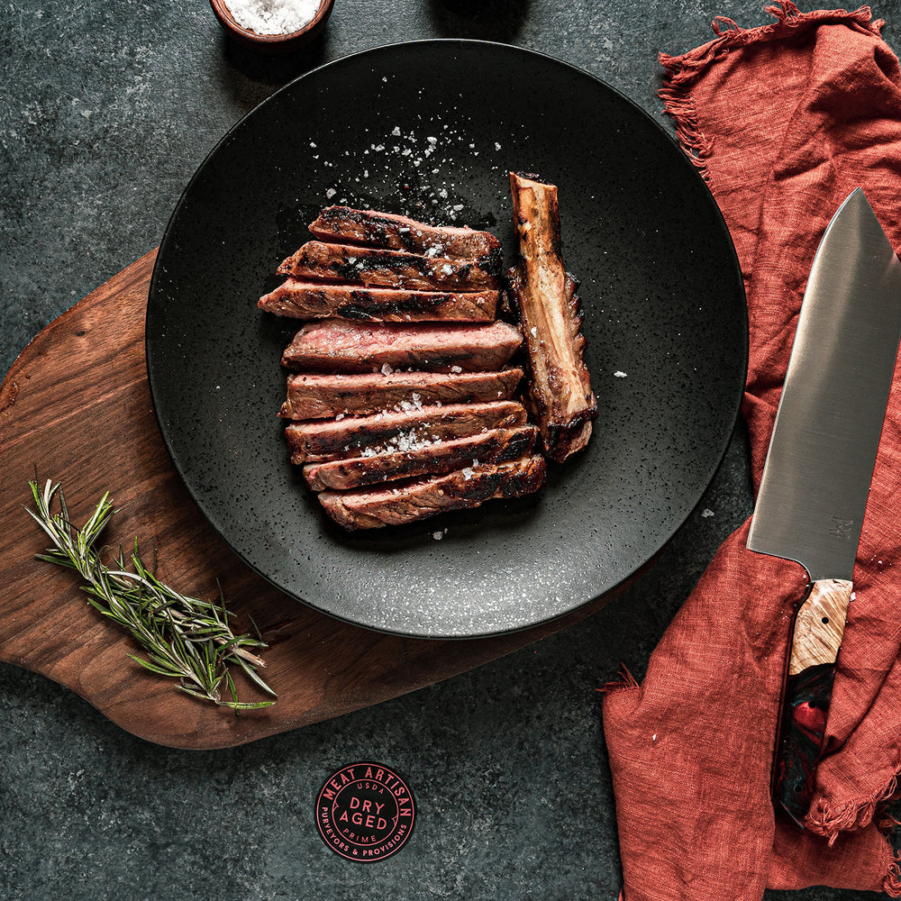 Dry Aged Rib Eye "Cowboy" Bone-In Frenched Steak
